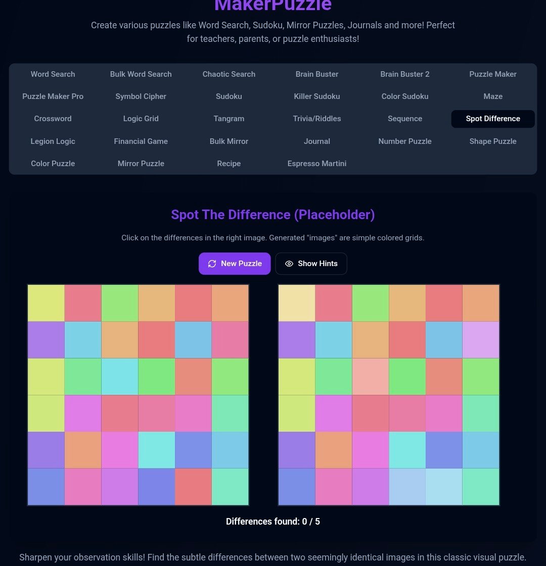 PuzzleMaker.pro is a free online puzzle maker that lets you create ...