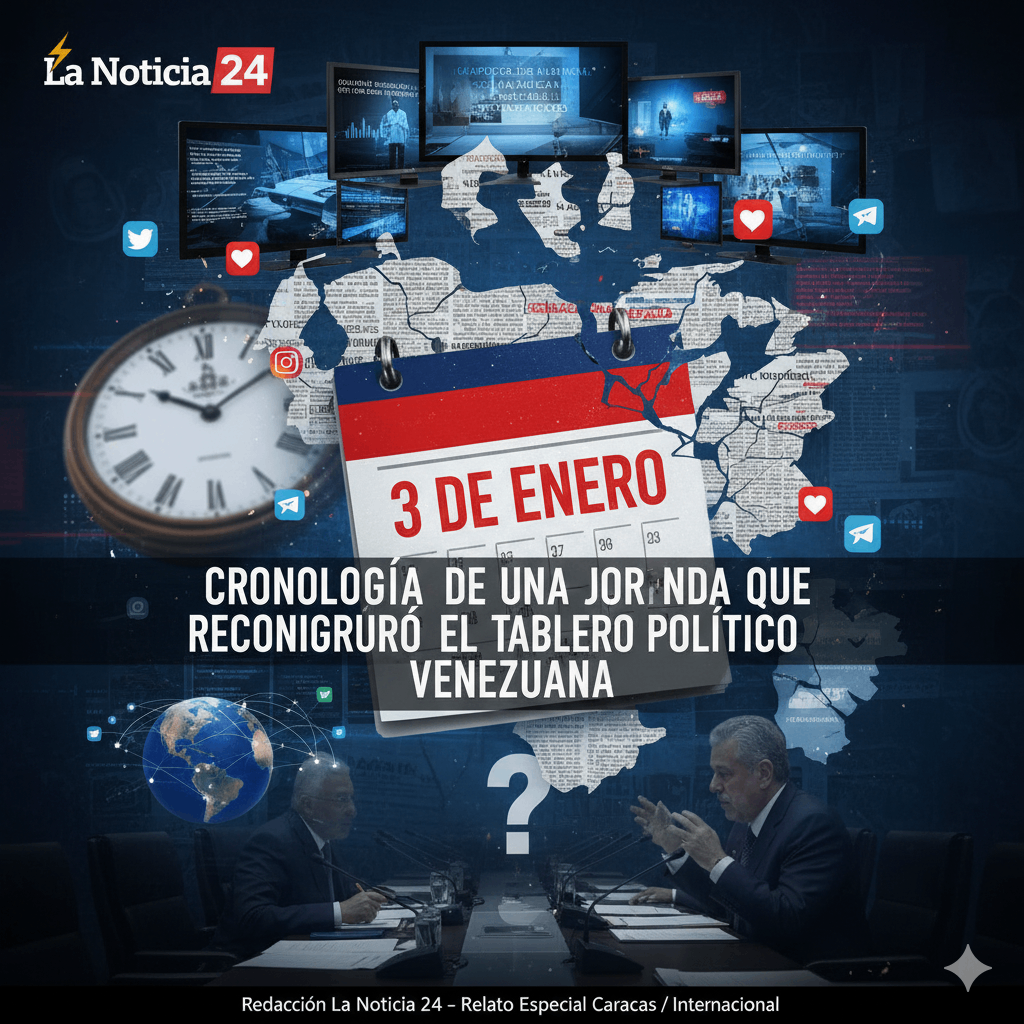 Cronología del 3 de enero en Venezuela